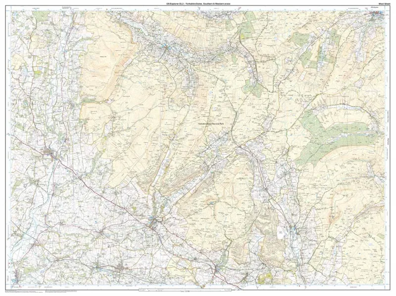 Explorer OL2 Yorkshire Dales South and West Ordnance Survey Map
