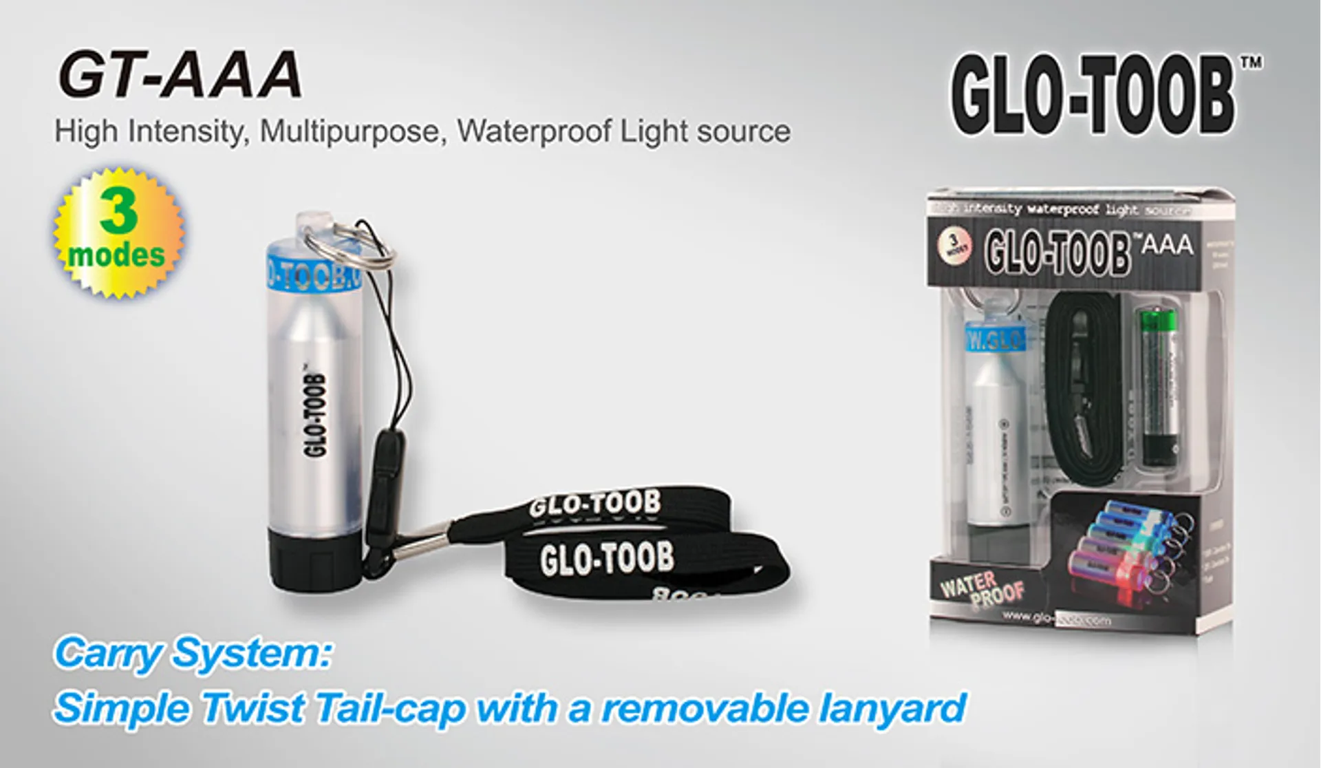 Glo-Toob AAA Battery Powered Light Stick Marker - White