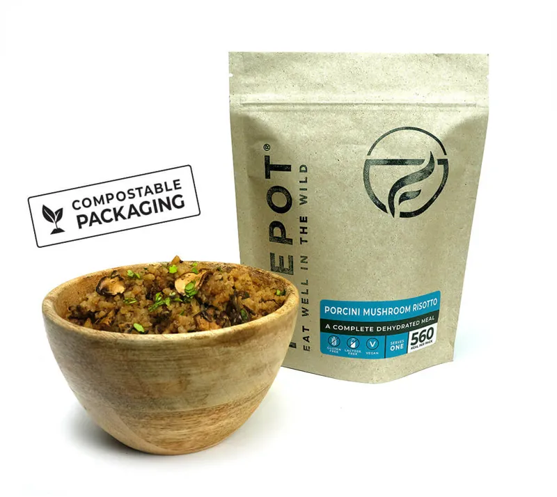 Firepot Foods Porcini Mushroom Risotto Dehydrated Meal GF LF Vegan ...