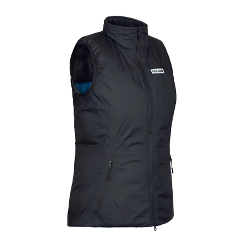 Paramo Women's Torres Medio Insulated Gilet Black with Neon Blue Lining ...