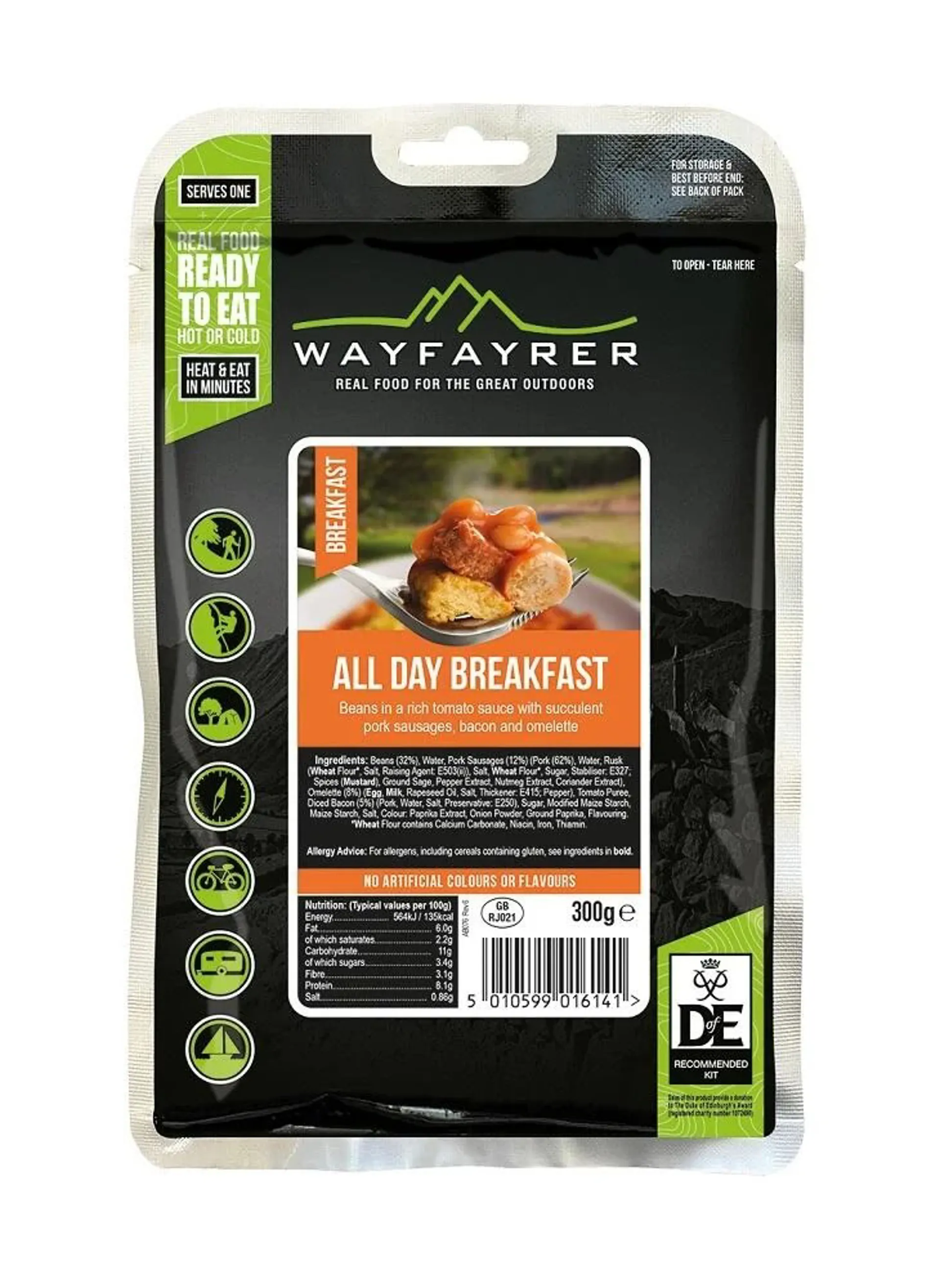 Wayfayrer All Day Breakfast 2025 DofE Approved Boil in the Bag Camping ...